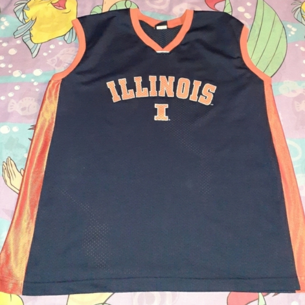 90s Illinois Fighting Illini Vintage Basketball Jersey - Gem